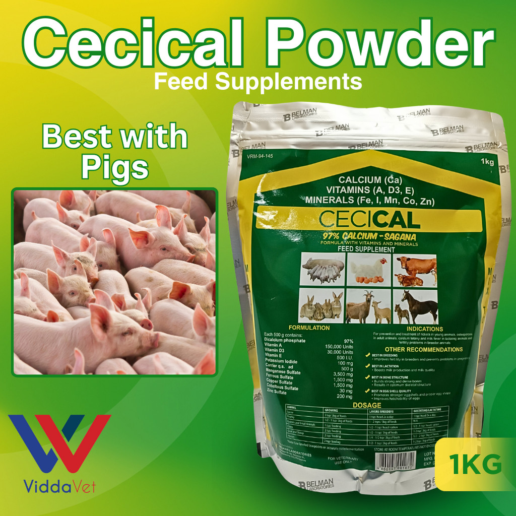 1kg Cecical Powder (Calcium) Feed Additive (Vitamin & Minerals) for ...
