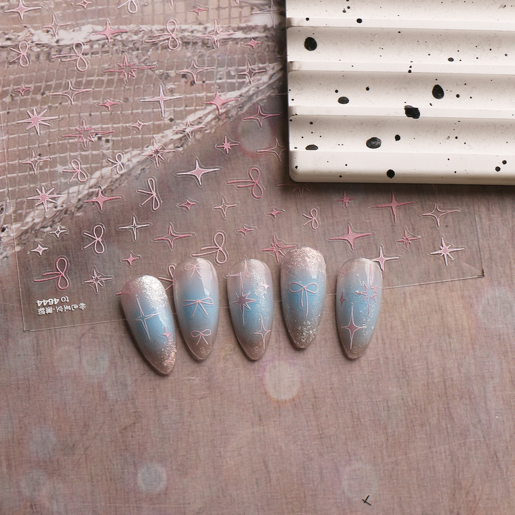 HAMA NAIL Nail Stickers Wholesale Summer Bow Ribbon Star Simple Nail ...