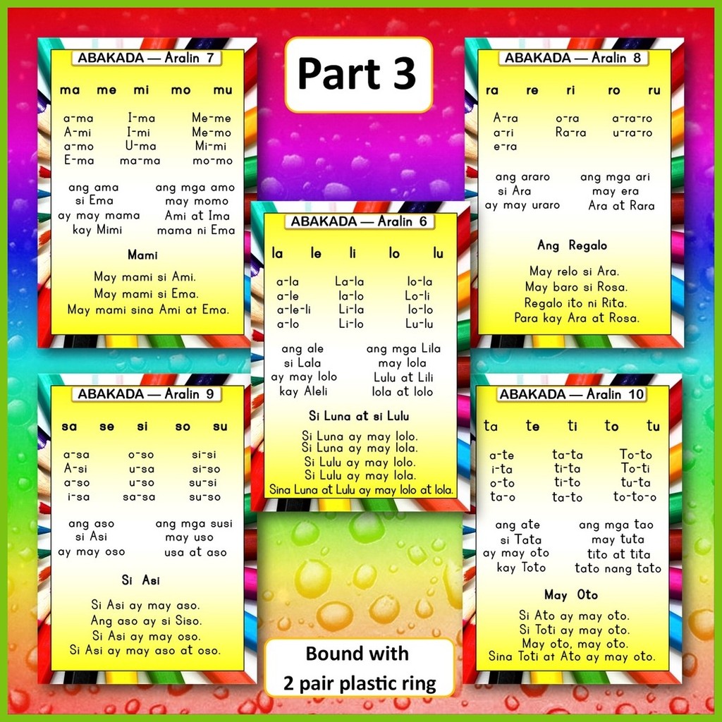 ☃ Reading chart abakada educational chart laminated unang hakbang sa ...