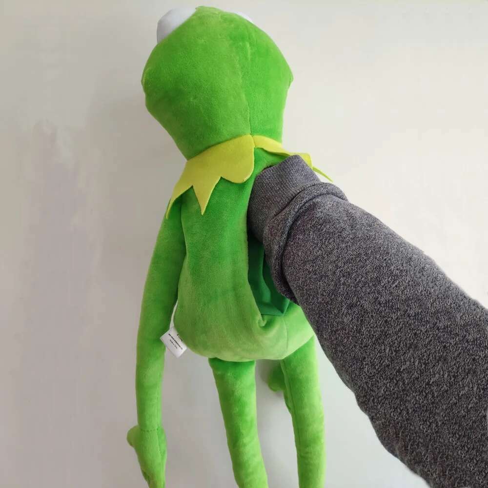 pulgada 60cm=23.6 Ang Muppets KERMIT FROG mga hayop na nakatanim kamay ...