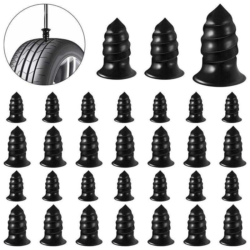 32Piece Screw Tubeless Repair Kit Includes Rubber Vacuum Nails Puncture ...