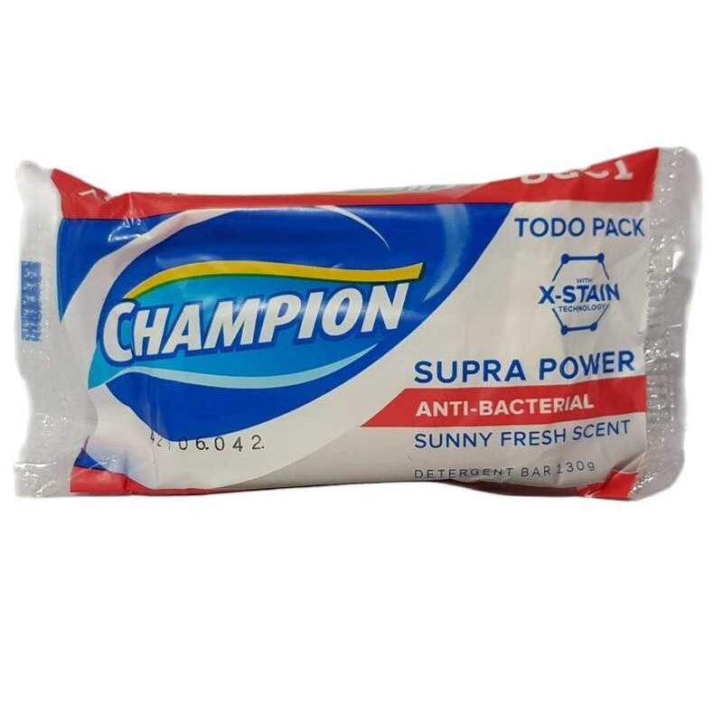 CHAMPION Detergent Bar Soap Todo Pack - Sunny Fresh (24 Pieces Single ...