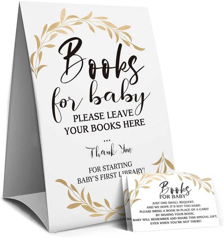 Golden leaves Sign, Invitation, Request Insert, Baby Shower Request ...