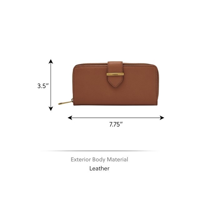 Fossil Female's Bryce Wallet ( SWL2861210 ) - Brown Leather | Shopee ...
