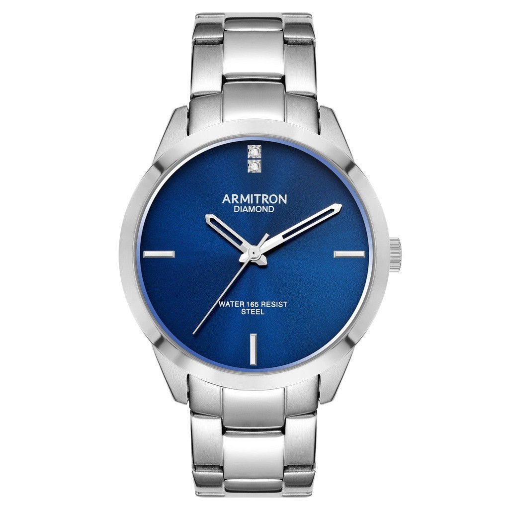 Armitron Silver Stainless Steel Bracelet Analog Watch AR-20/5409NVSV ...