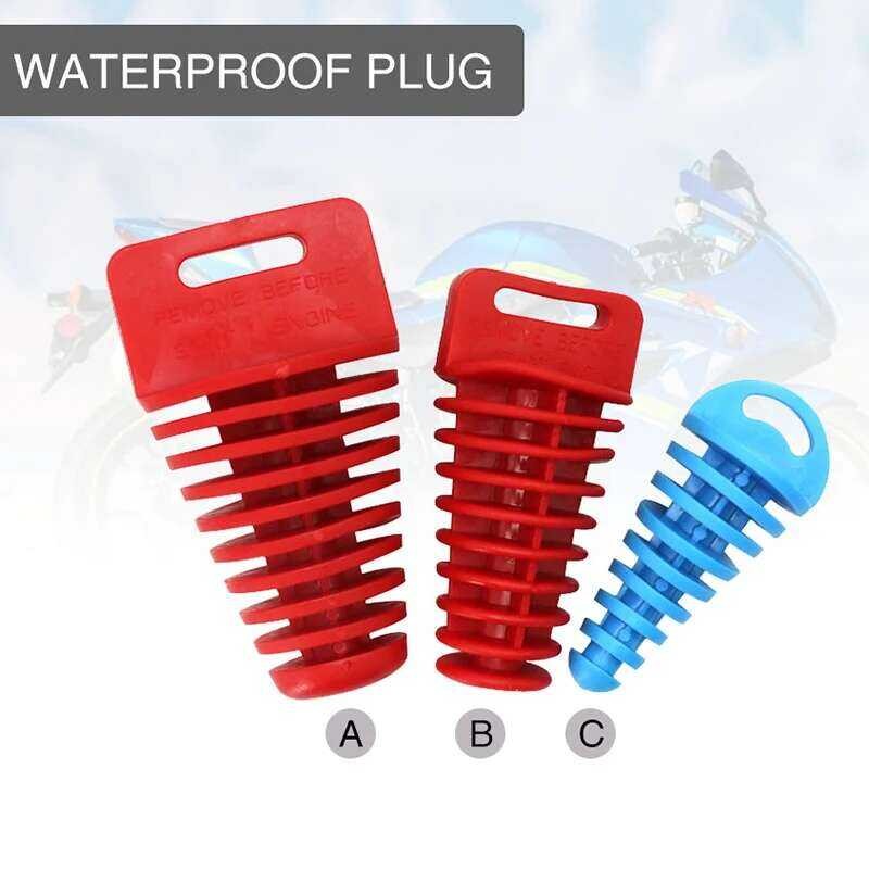 ZSDTRP B3 Motorcycle Exhaust Pipe Tail PVC Air-Bleeder Plug Exhaust ...