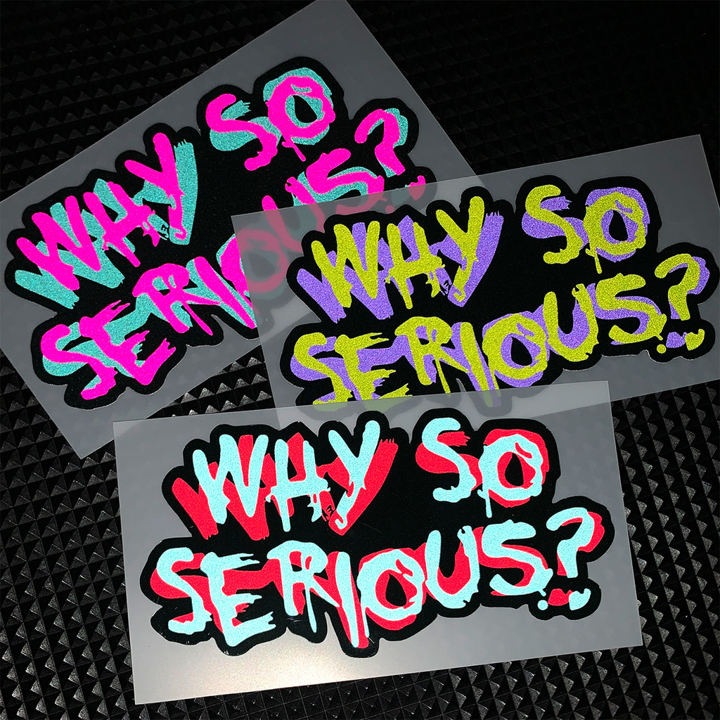 Joker Clown Car Sticker Why So Serious? Car Window Reflective ...