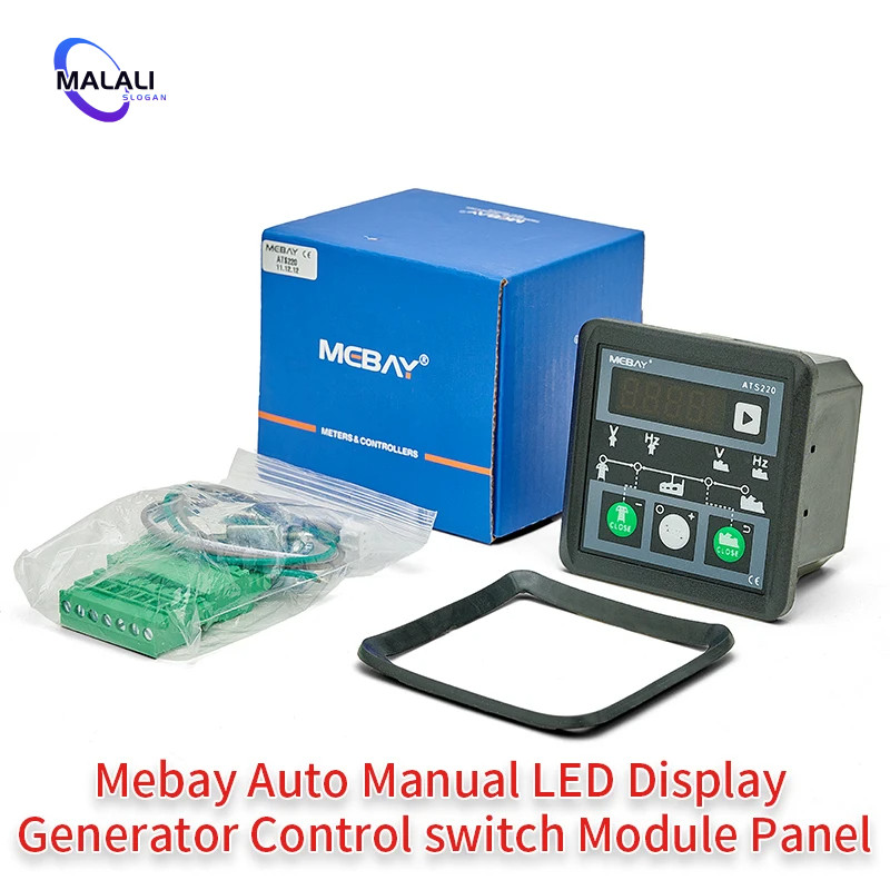 Mebay ATS220 Generator ATS Controller LED Display Auto Manual Dual ...