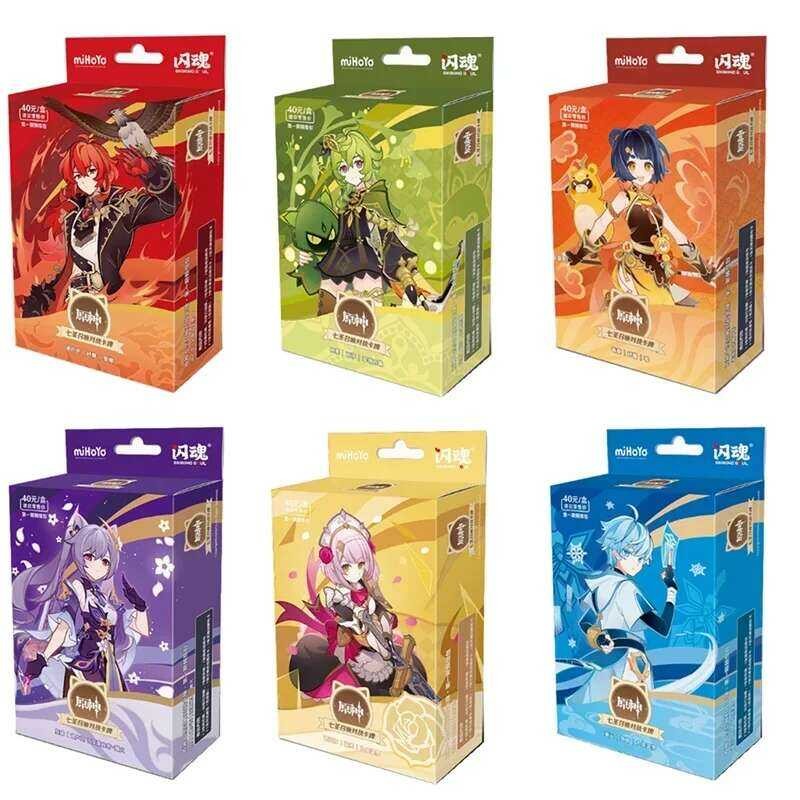SHINING SOUL Genuine Genshin Impact Card Lumine Stadt Amber Anime ...
