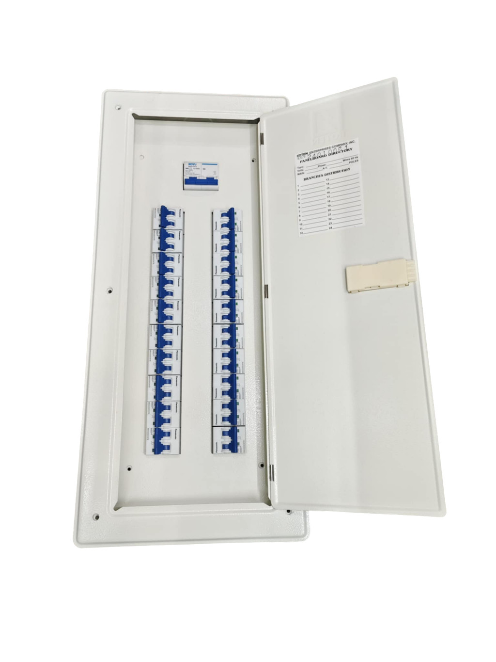 Panel Board 125A 2 Pole Main Royu with Miniature Circuit Breaker 20 Branches Panasonic Branches ...
