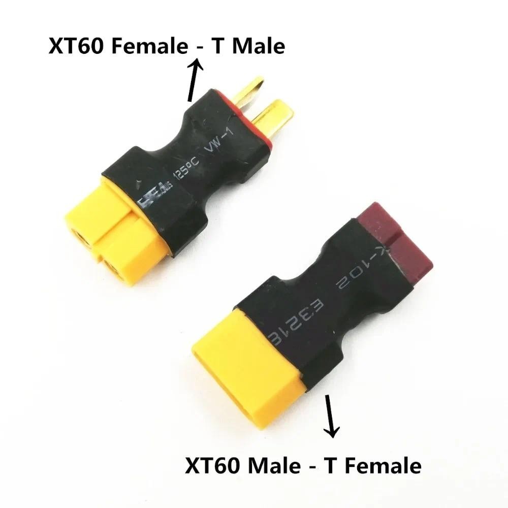 1 Piece RC XT60 Male/Female To Deans Plug T Female/Male Connector ...