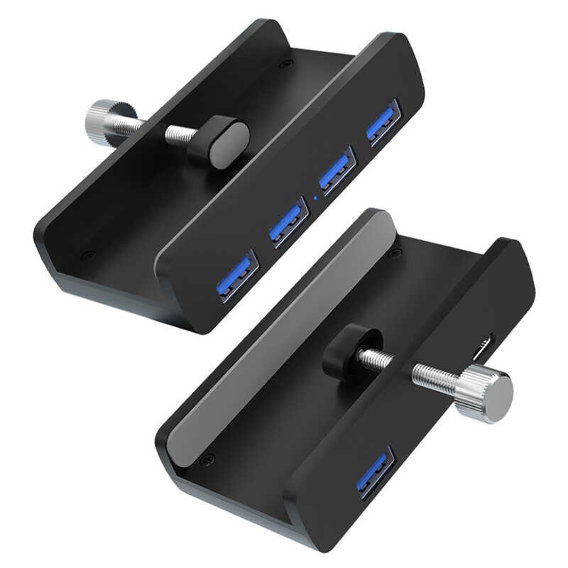 USB Clamp 4 3.0 Ports High Speed Splitter Docking Station With Type C ...