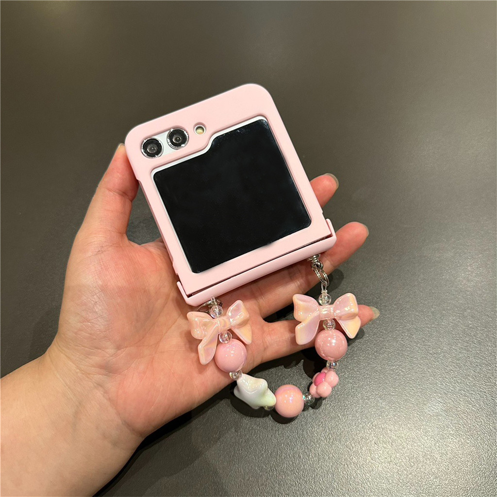 Korean Cute Macaroon Color Phone Case with Bow Star Bracelet for ...