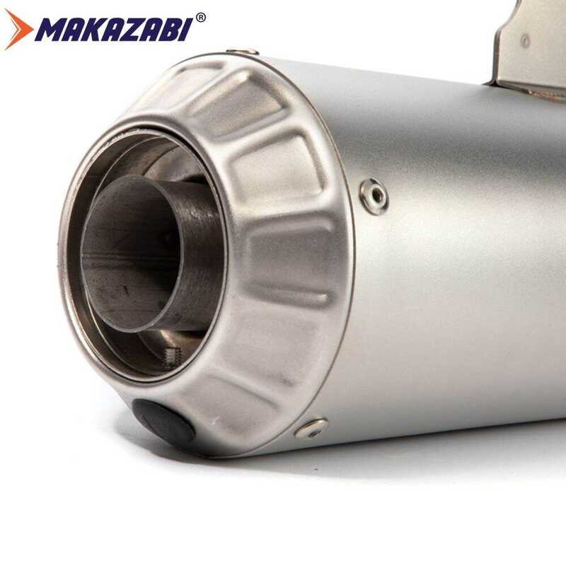 LY Motorcycle Muffler Canister Pipe ESCAPE Moto Exhaust End PIPE Tail ...