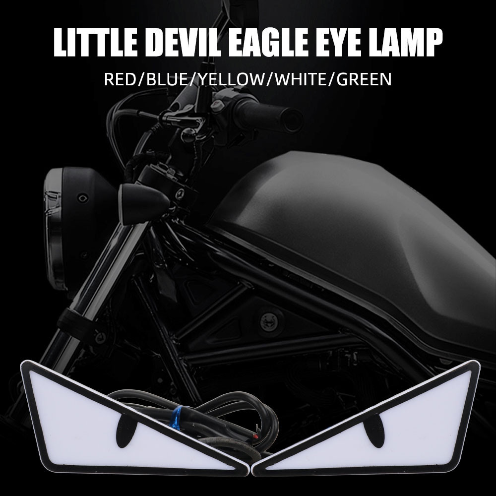 Universal Car LED Devil Eyes Light Demon Eyes Headlight Motorcycle Mini ...