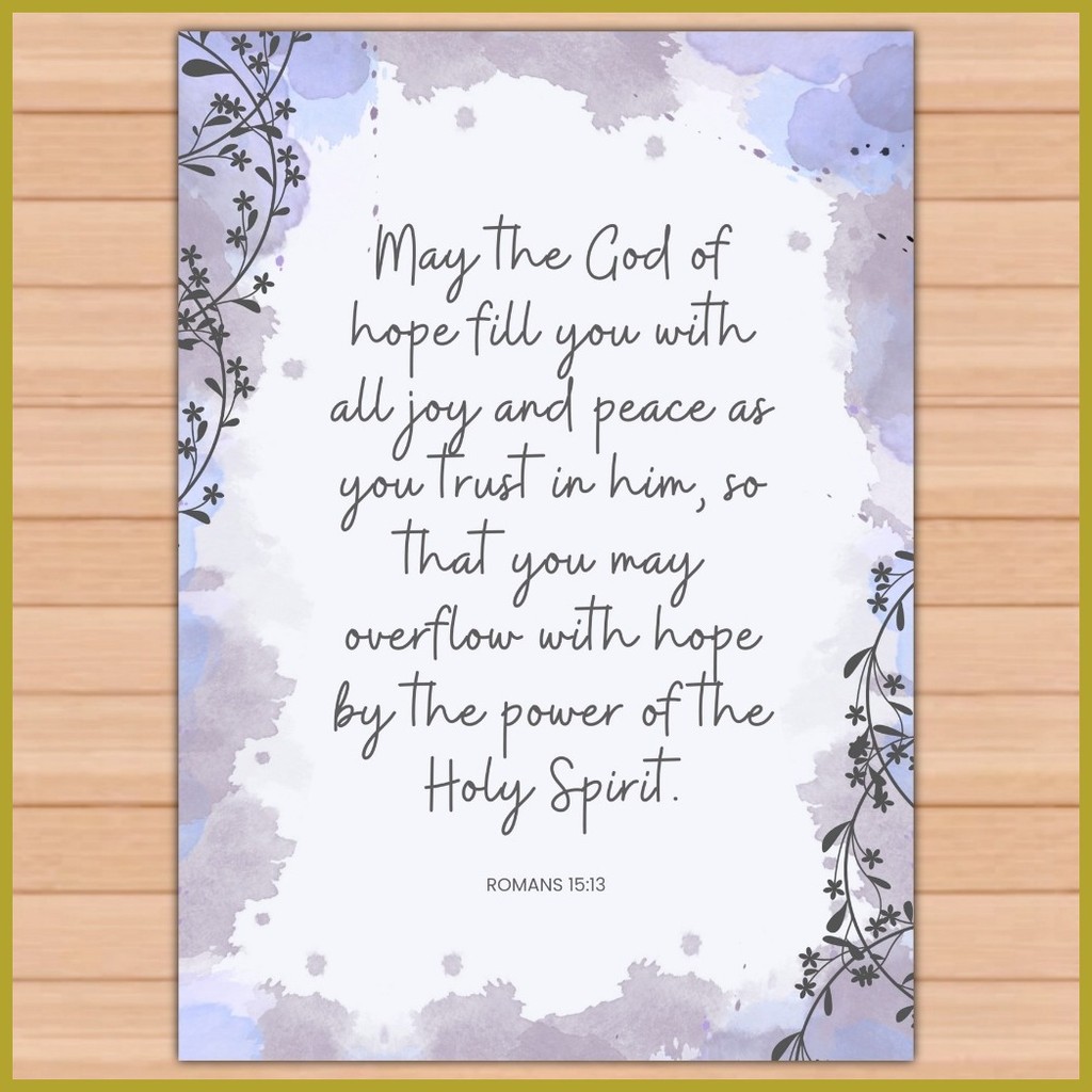 Bible Verse Wall Decor Laminated A4 Size | Shopee Philippines