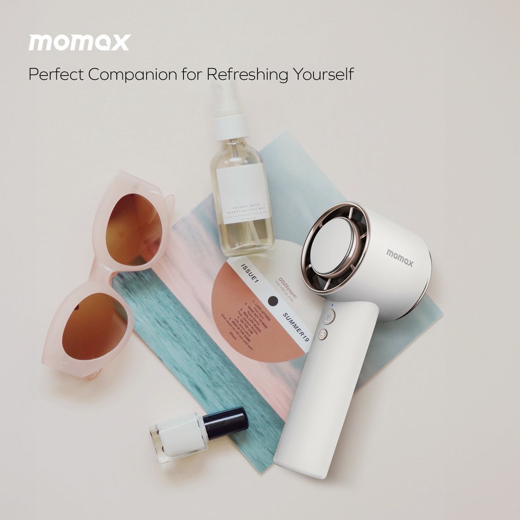 Momax Handheld Fan IF15 Ultra Freeze Ice Cooling Personal Fan 3000mAh ...