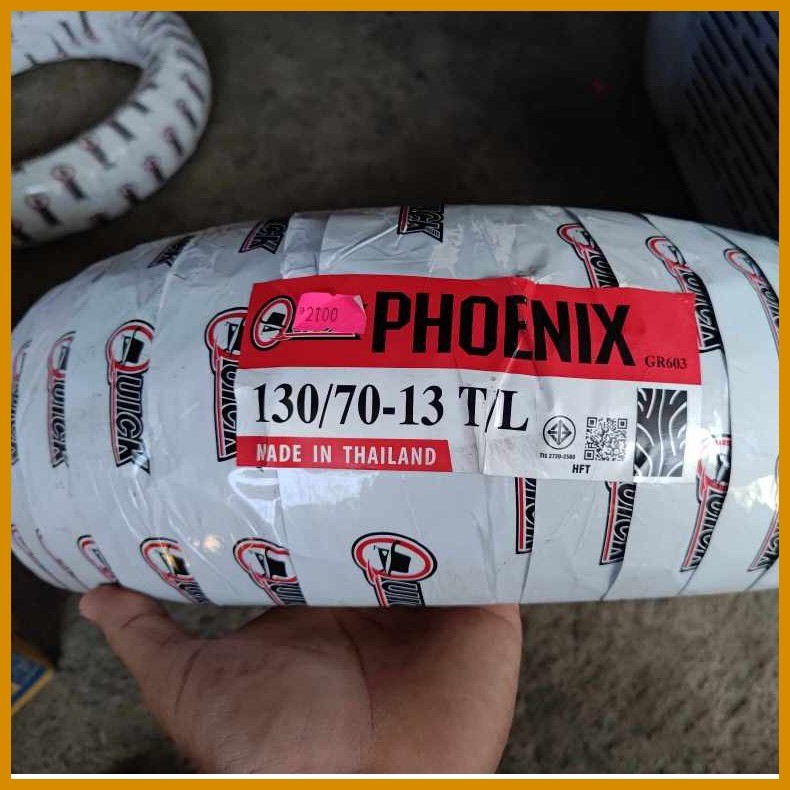 ️ QUICK PHOENIX TUBELESS TIRE free tire Sealant and Pito 130/70/13--110 ...