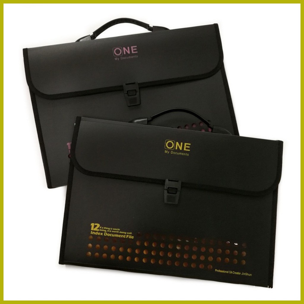 ☂ OnhandLONG (FC) BLACK EXPANDABLE ENVELOPE FILLING CASE WITH HANDLE ...