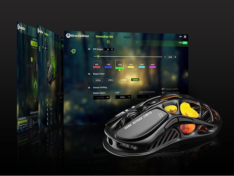 Gravastar Magnesium Alloy Mouse M2 M1 Pro Cocoon Breaking Mouse Paw3395 ...