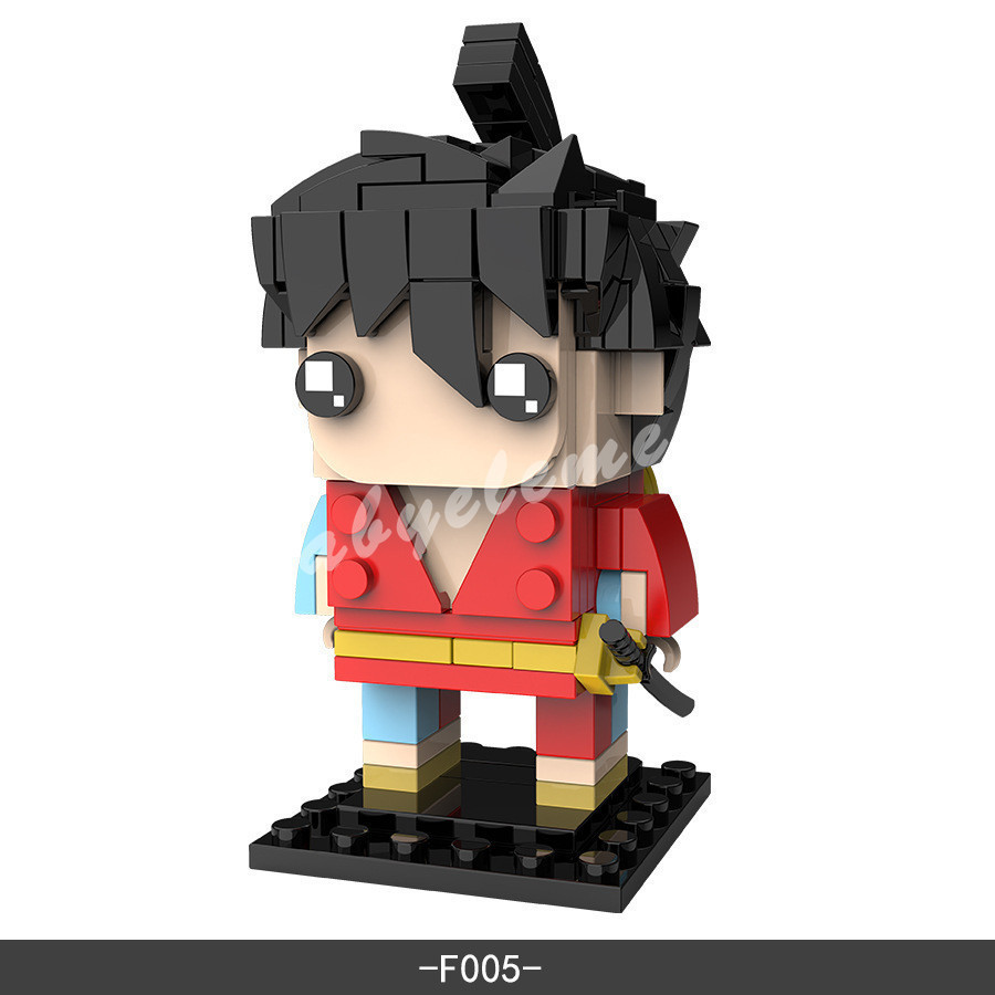 BrickHeadz ONE PIECE Building Blocks Luffy Robin Roronoa Zoro Nami ...