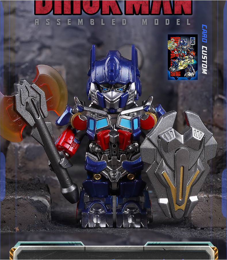 Minifigures 3in1 Transformers Optimus Prime Bumblebee Megatron Building ...