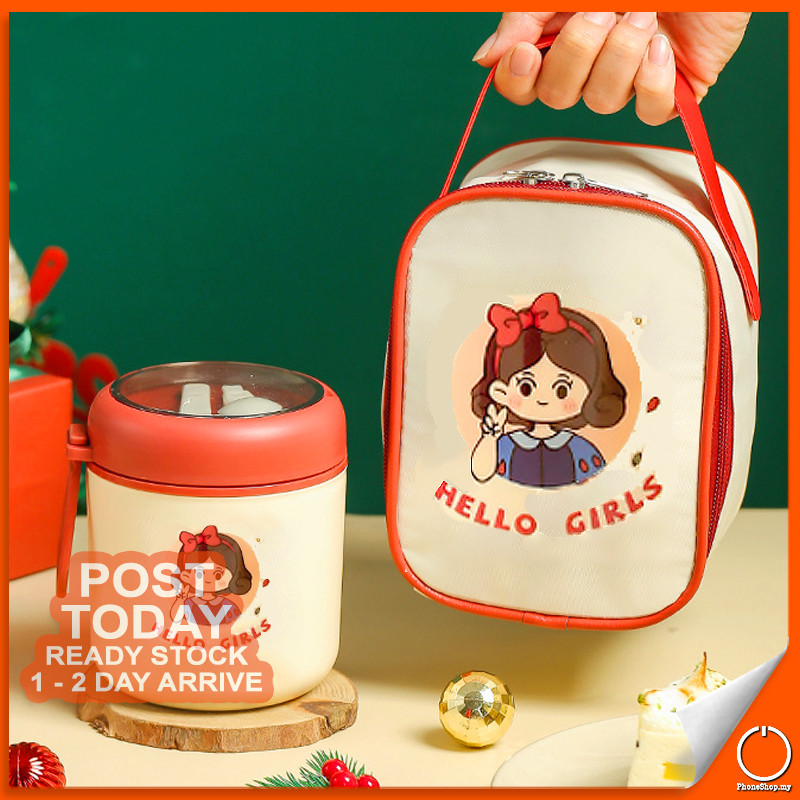 CONSERVE HEAT Stainless Steel Thermal Food Jar Soup Porridge Thermos ...