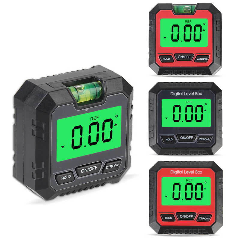 Digital 8 Spirit level Protractor Incometer Horizontal Scale Ruler ...