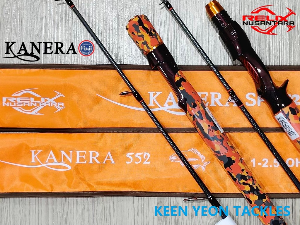RELIX NUSANTARA KANERA FISHING ROD (SPINNING/BAITCASTING) | Shopee ...