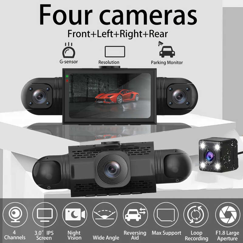 Way 1 Dash Cam - Front and Rear View Cabin Camera Black Box CAR DVR ...