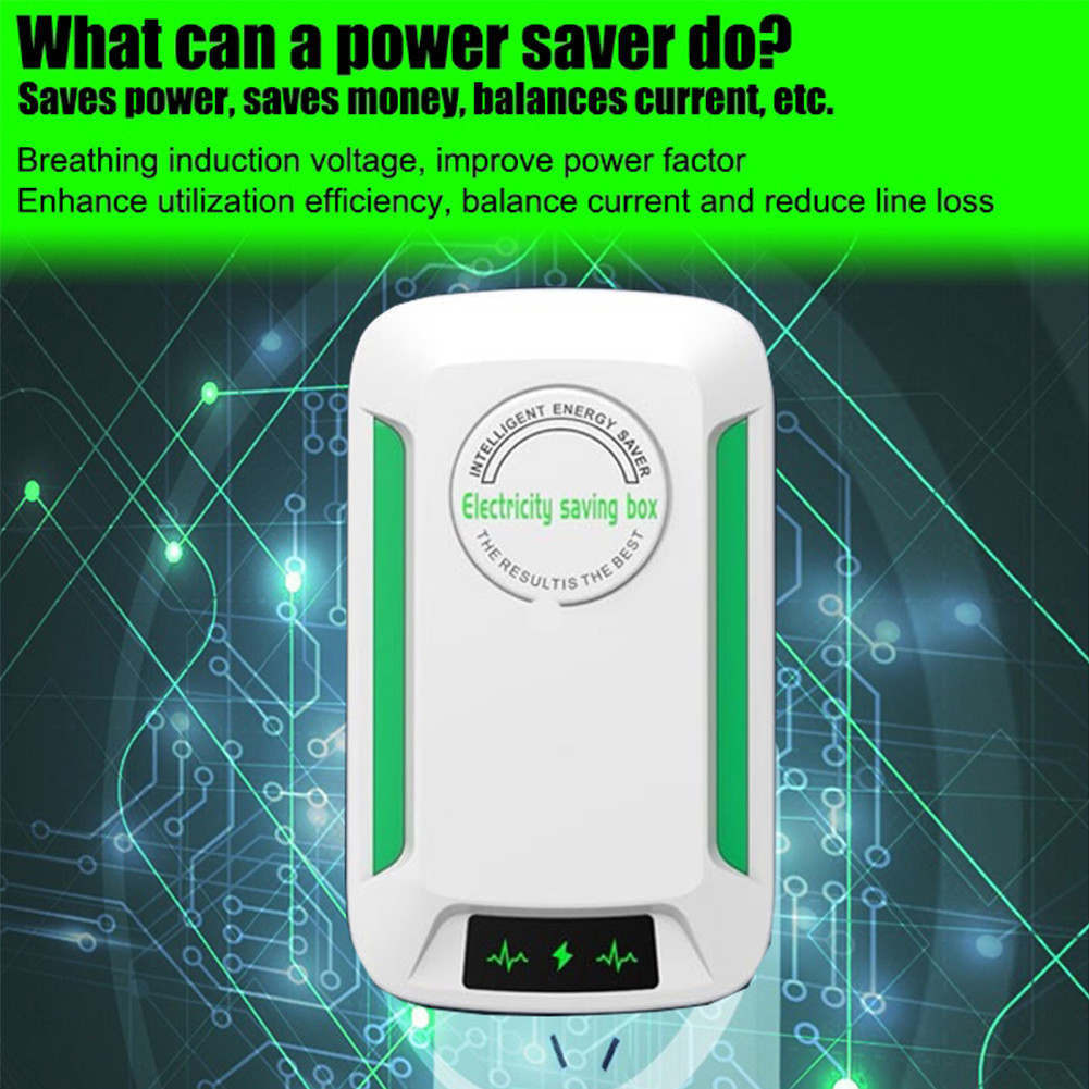 Smart Power Saver Device Voltage Stabilizer Surge Protector Reduce for Home Electricity Bills ...