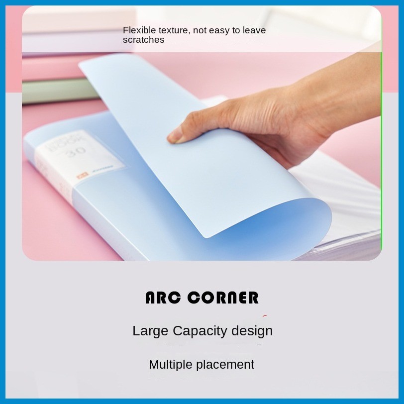 A4/Long Clear Folder Clear Book Presentation Book Art Portfolio ...