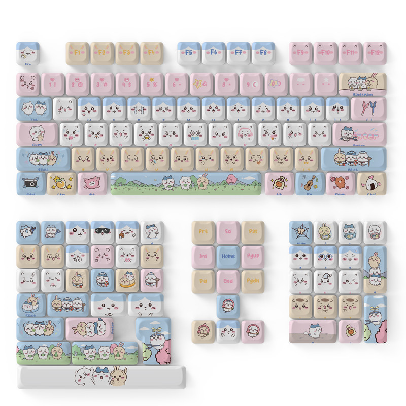 Chikawa Emoticon Keycap MAO Profile Emoji Hachiwa DYE-SUB PBT Material ...