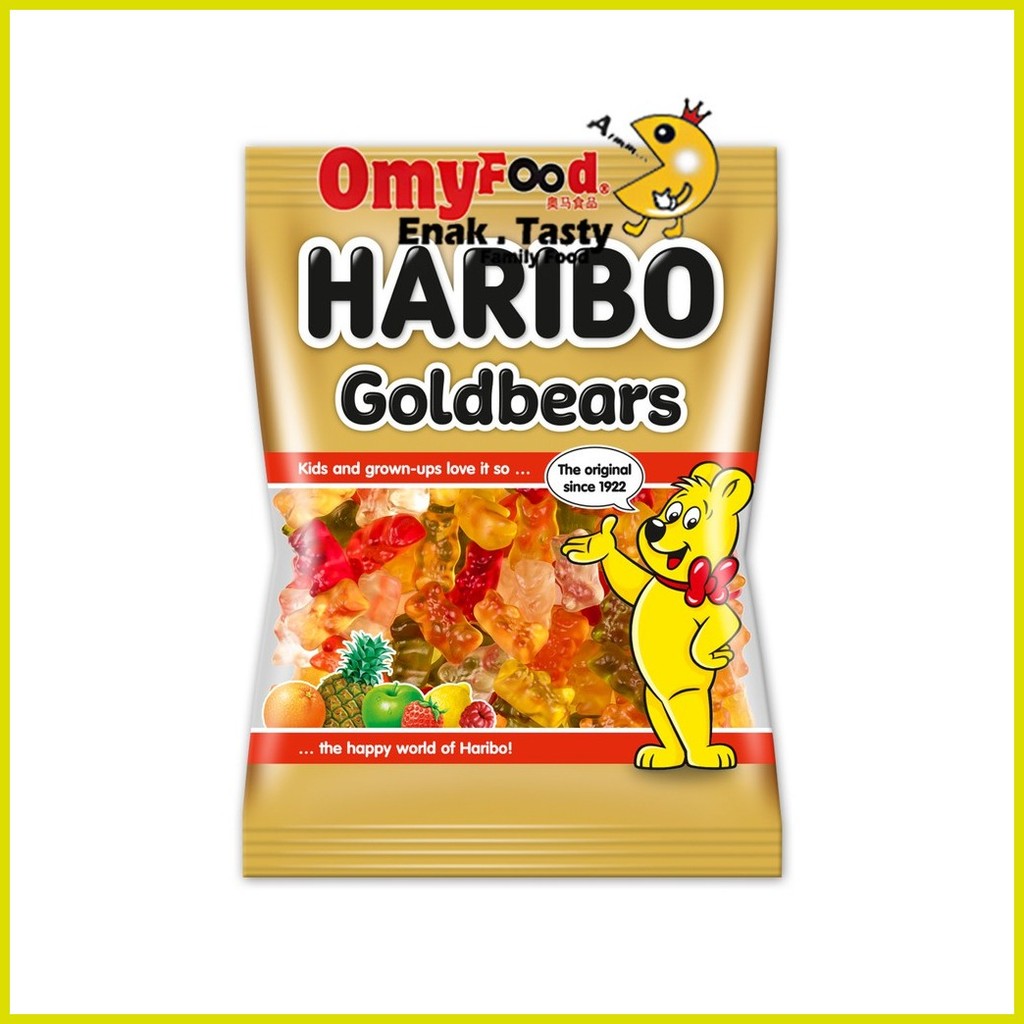 Easy to Use 80g Haribo Chewy Gummy[GoldenBears/Happy Cola Zourr/Worms ...