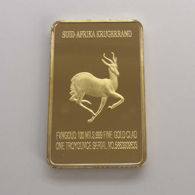 South African National Treasure Lion Commemorative Coin Plated Gold ...