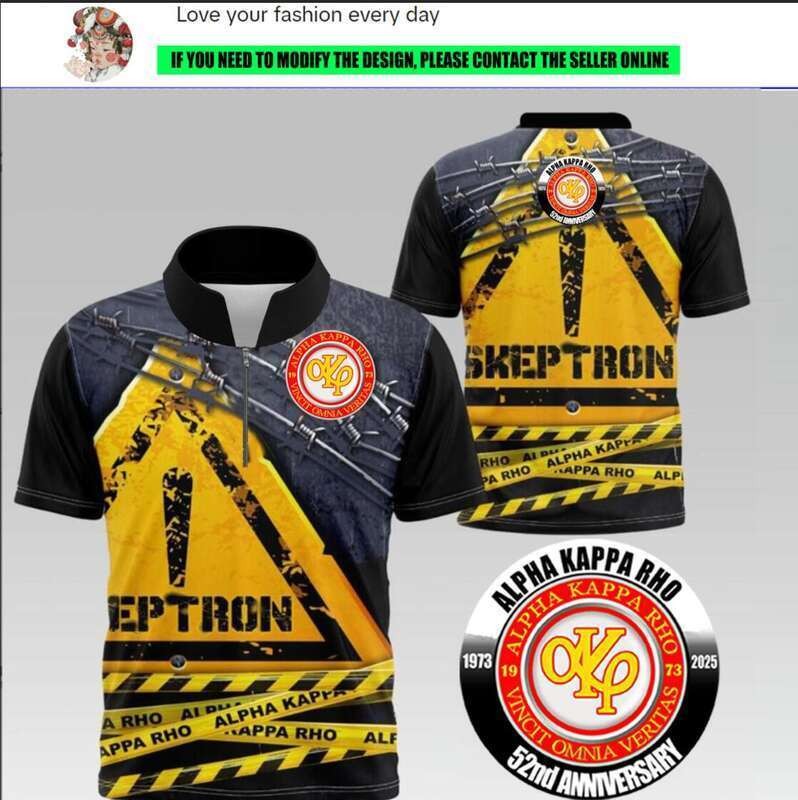 2025 ALPHA KAPPA RHO 52nd Anniversary Commemorative Black Yellow ...