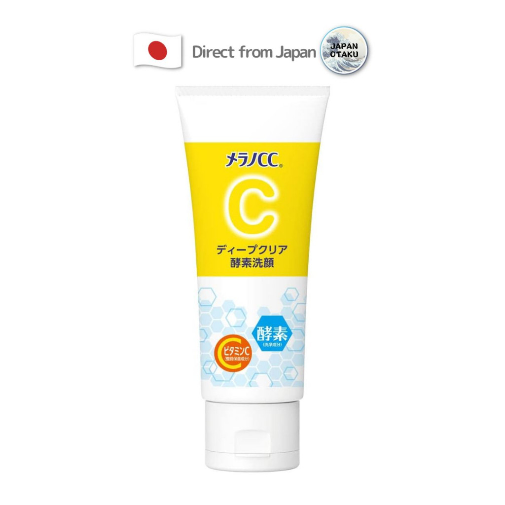 MELANO CC Vitamin C Brightening Enzyme Face Wash 130g Japan Rohto ...