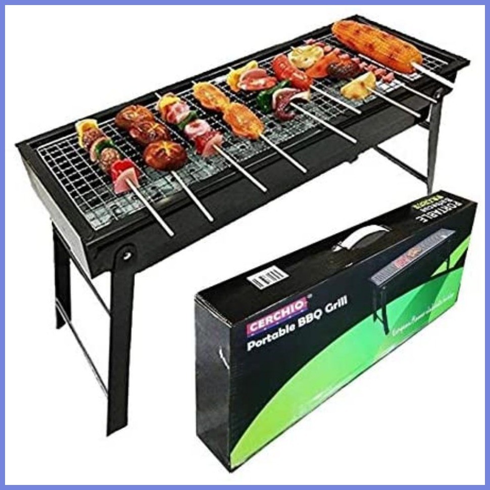 COD CONE Barbeque Grill with Stand Stainless Steel Portable Barbeque ...