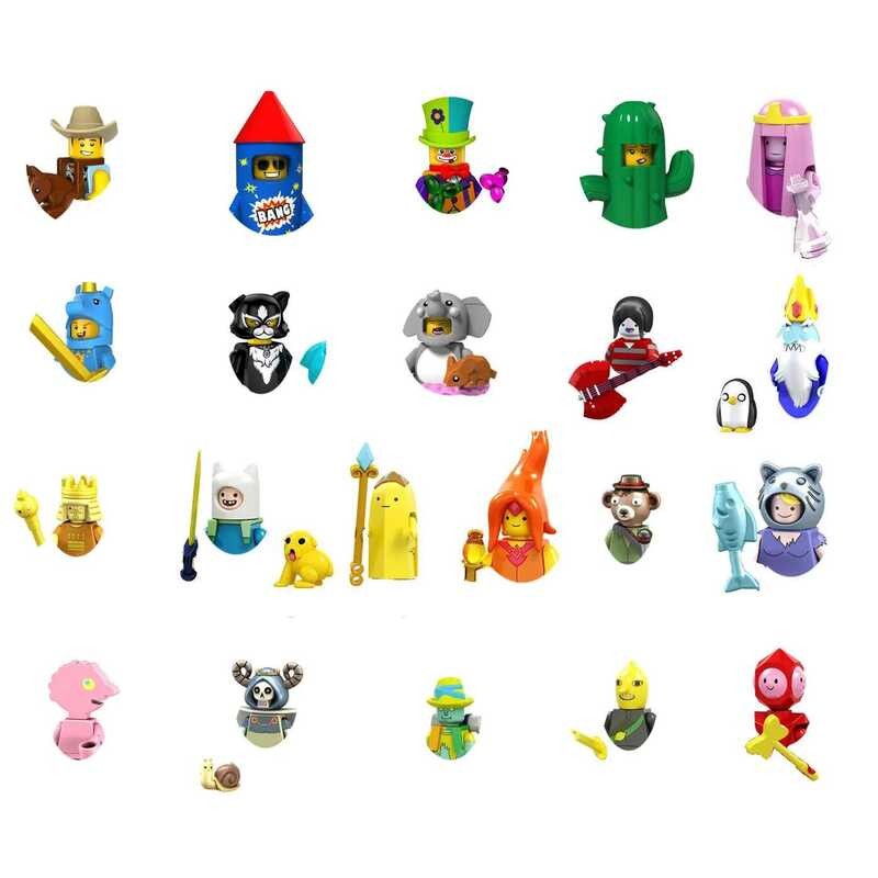 Anime Mini Action Assemble Toys Figures Building Blocks Cartoon Toy ...