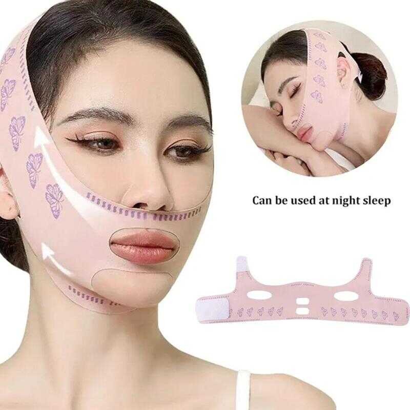 A40 Chin Cheek V Shaper Strap Line Mask Face Reusable Belt Facial ...