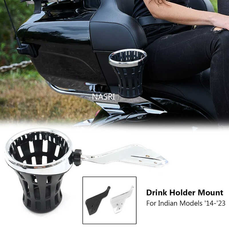 Motorcycle ☆ Accessories Passenger Drink Cup Holder Mount For Indian ...