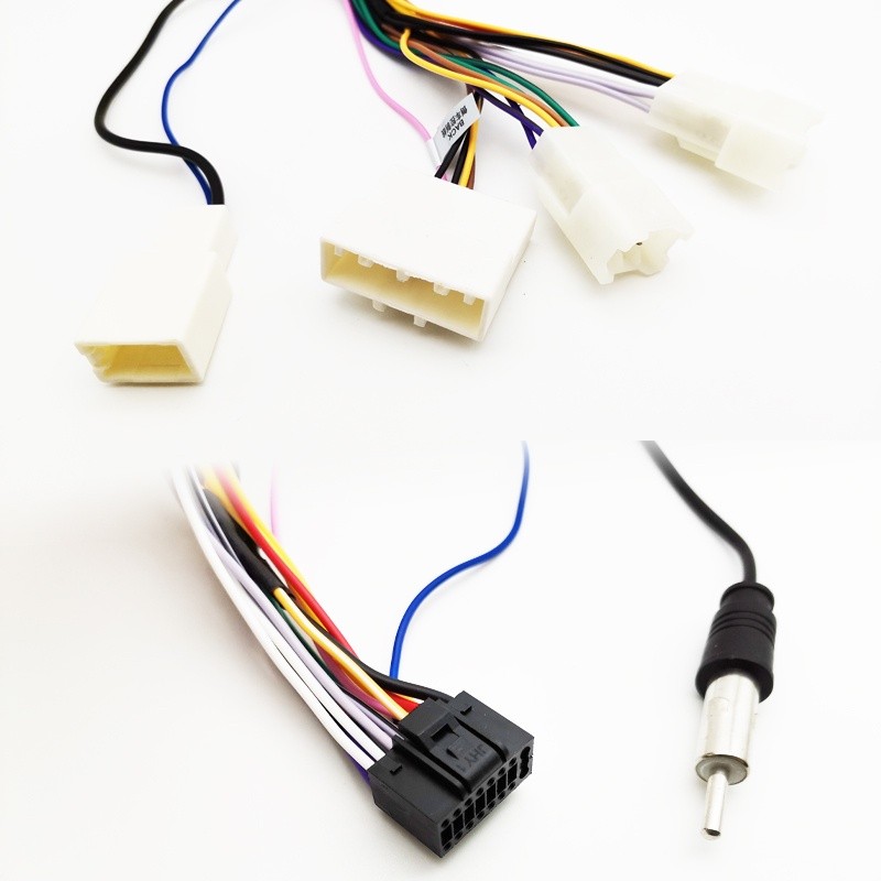 16P Car Head Unit Wire Harness Adapter For Toyota OEM Car Radio Harness ...