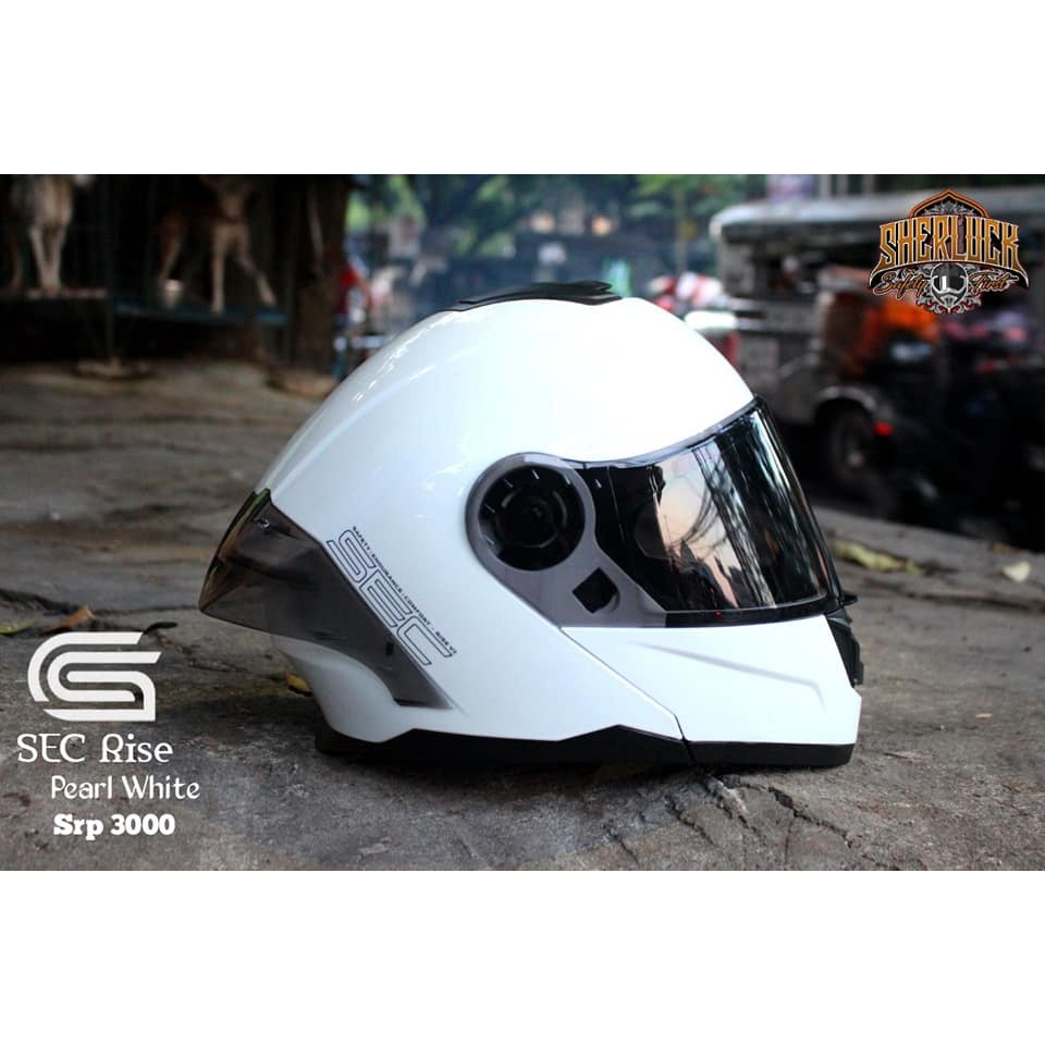 in stock SEC Rise Version 2 Solid Mono Colors Modular Dual Visor Helmet ...