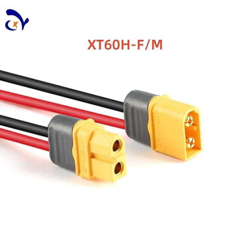 E97 1 Pcs/5 Pcs Amass Xt60h Male Female Connector Plug With 12/14/16 AWG Silicon Wire For RC ...