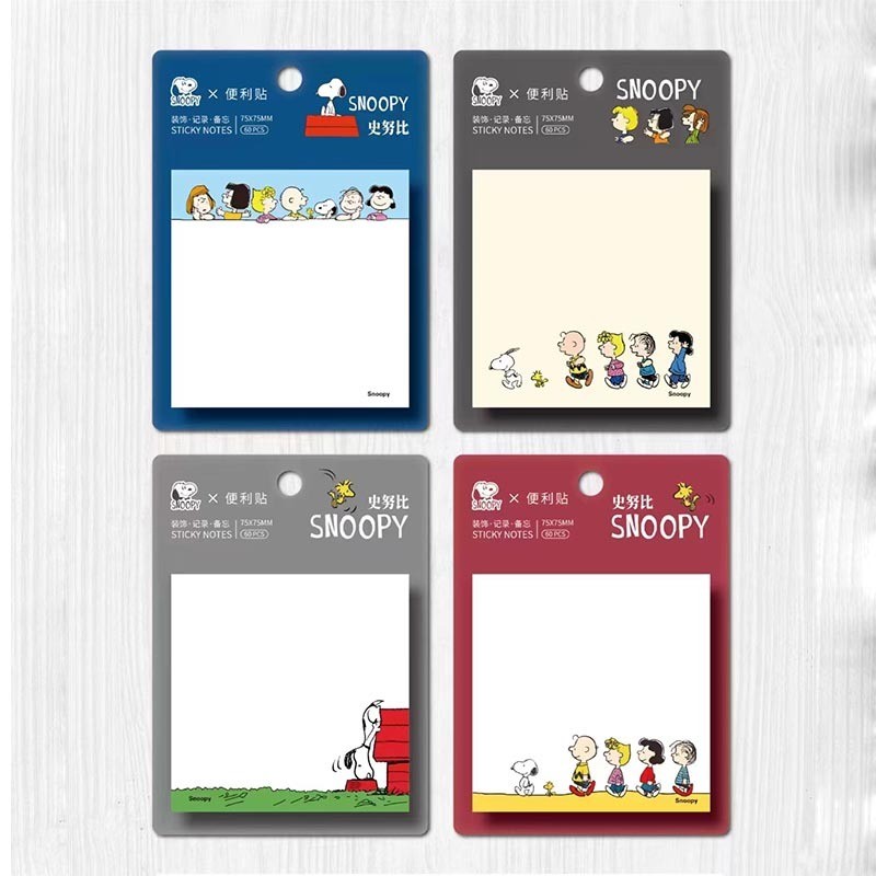 24Pcs/Lot Creative Snoopy Memo Pad Kawaii Sticky Notes Stationery Label ...