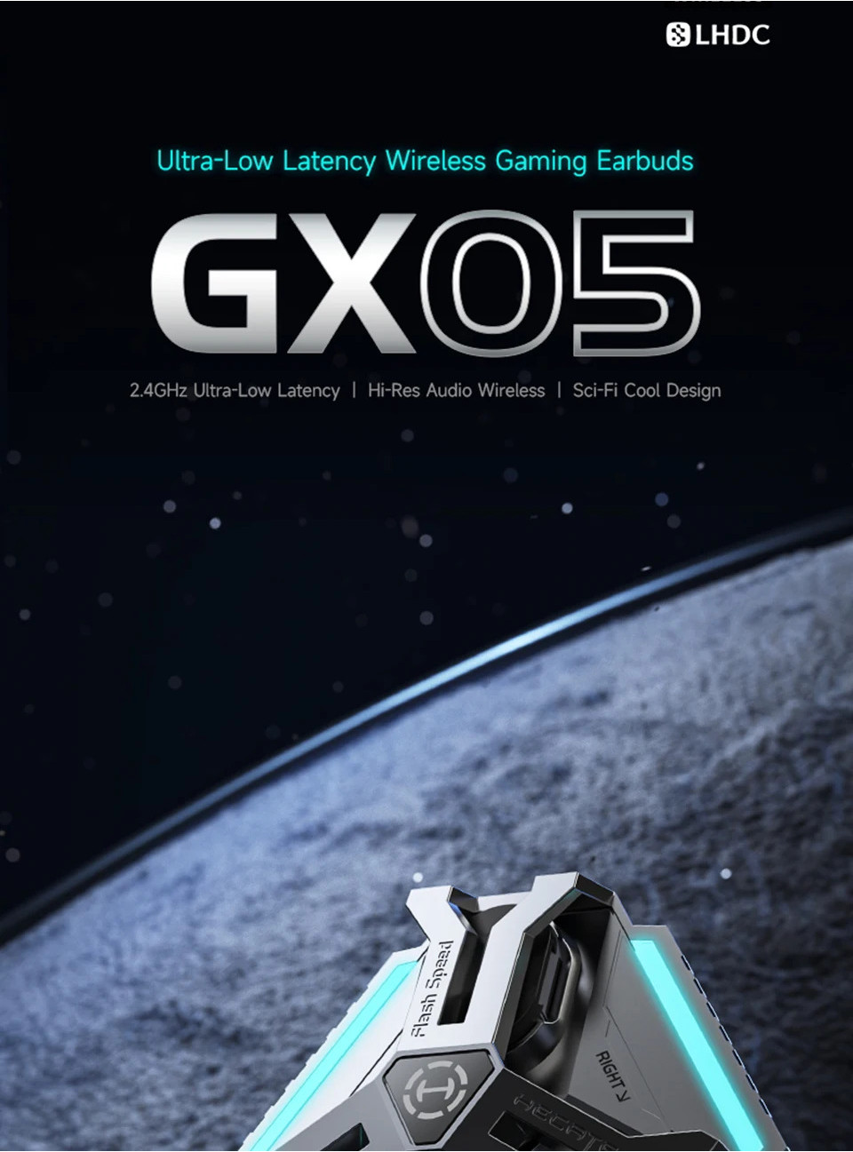 Edifier TWS Bluetooth Earphones Wireless Gaming Earbuds HECATE GX05 with 2.4Ghz USB-C Dongle ...