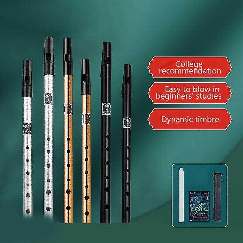 LY 1Pc 6 Hole C/D Key Irish Ireland Tin Penny Whistle Metal Flute ...