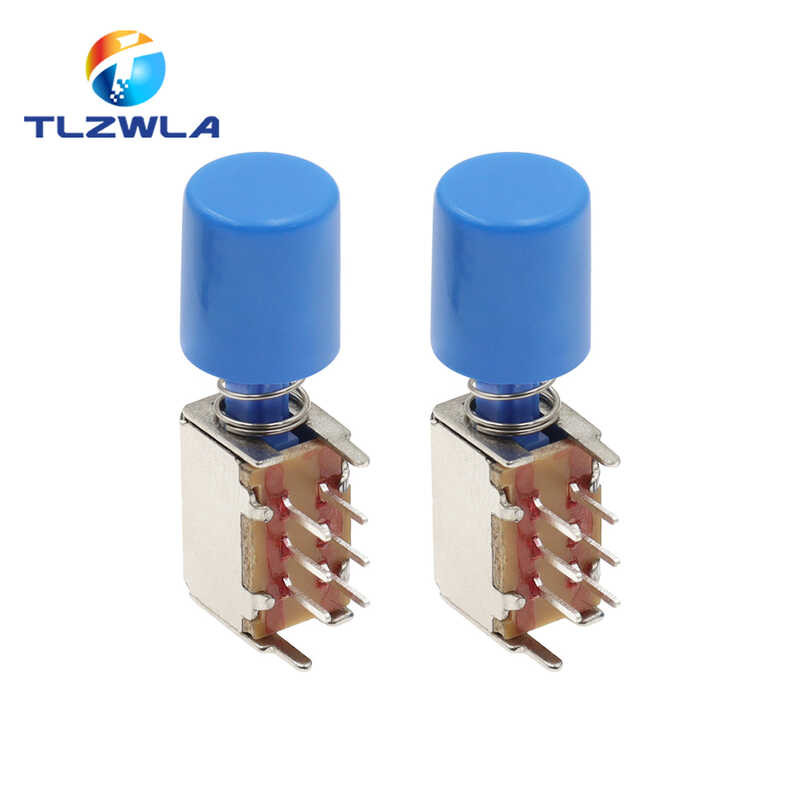 10Pcs 3 Ac Horizontal Push-Pull Keys 2 Rows 6Pin Wiring Feet Ears ...