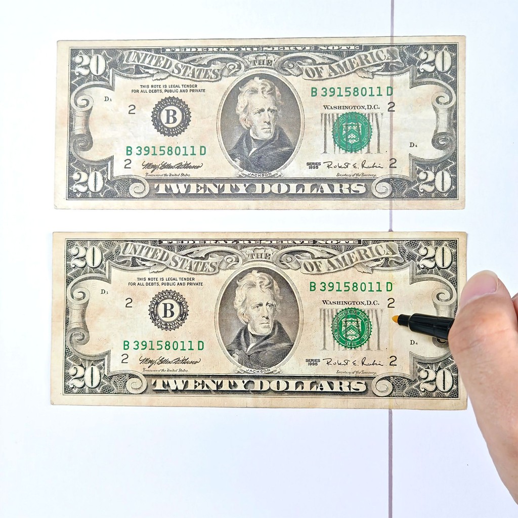 Banknote Detector Pen Detection Counterfeit Banknote Water-Based ...