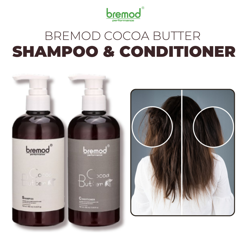 Bremod Premium Cocoa Butter Hair Shampoo Conditioner Hair Care ...